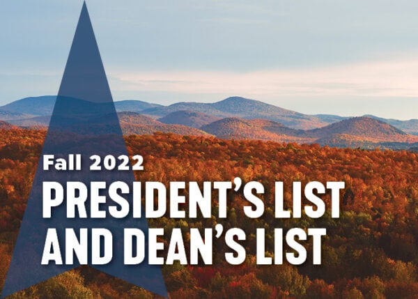 Fall 2022 Dean’s List and President’s List Honors - Vermont State University